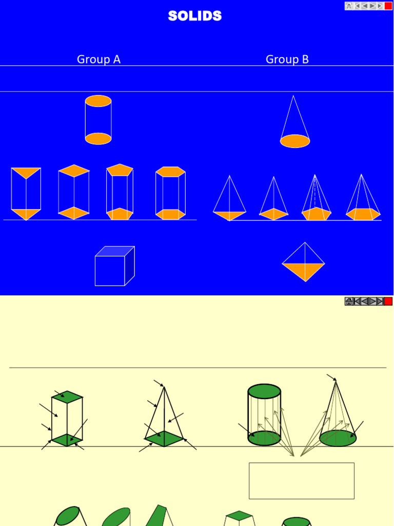 Understanding Solids: Projections and Types | PDF | Triangle ...
