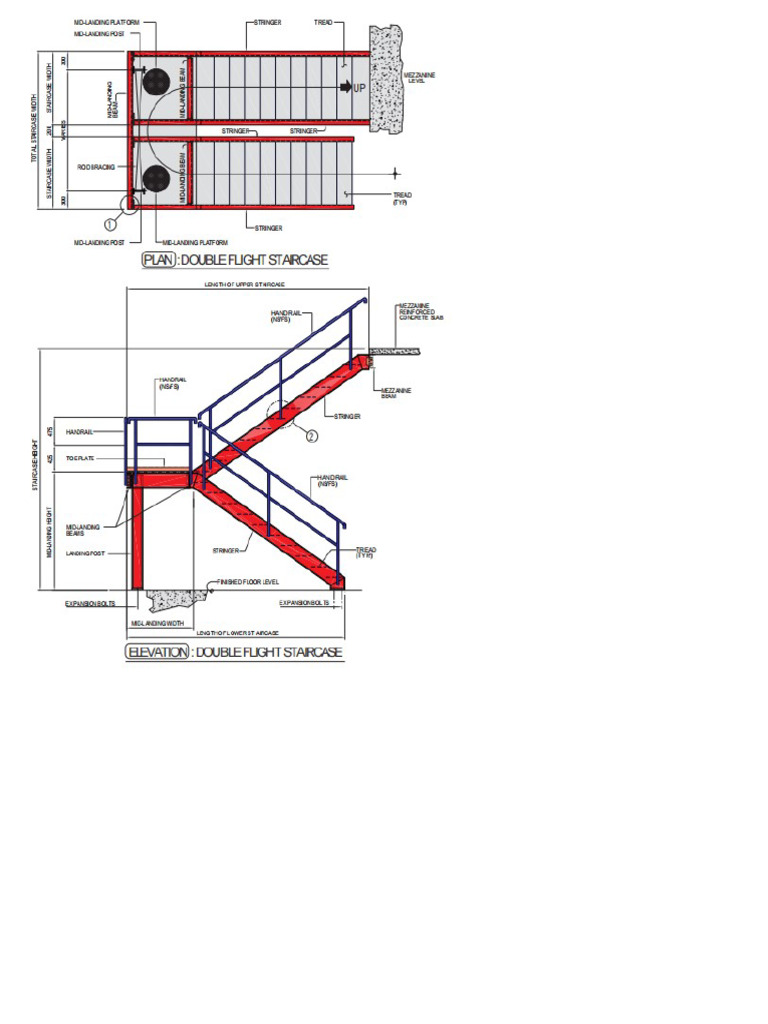double flight stair case | PDF