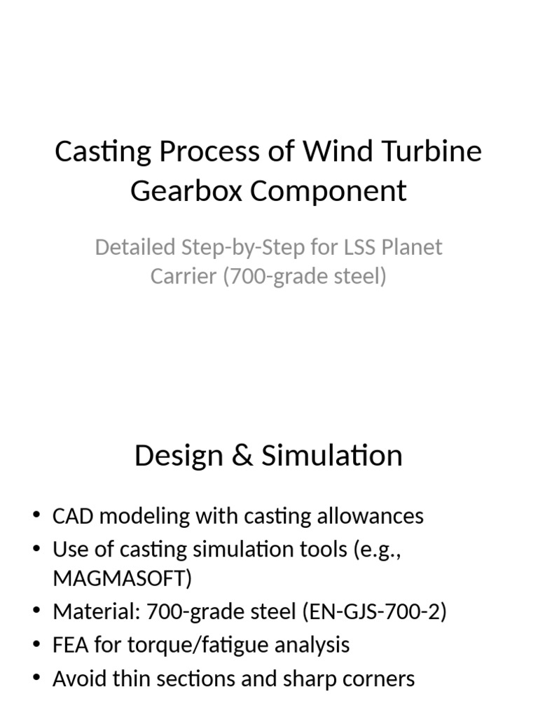 LSS Planet Carrier Casting Presentation | PDF | Heat Treating | Steel