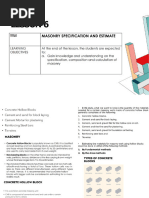 CHB Dimensions and Estimation Guide | PDF | Masonry | Concrete