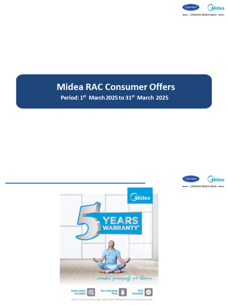 Midea RAC - Consumer Offers - March 2025 - GT | PDF | Credit Card ...
