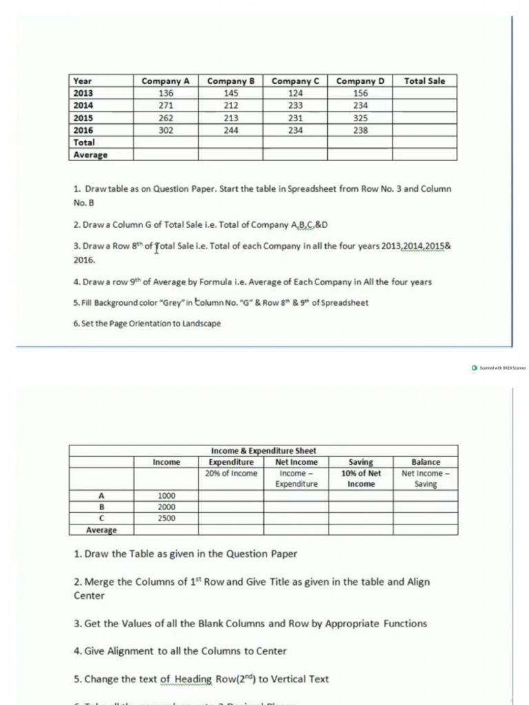 Excel PDF Practice Set For CPT | PDF