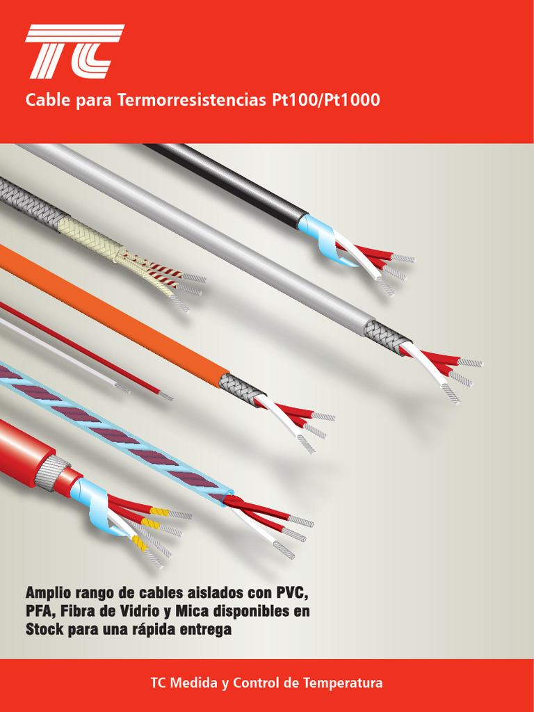 Cables para Termorresistencias RTD | PDF | Cobre | Conductor electrico