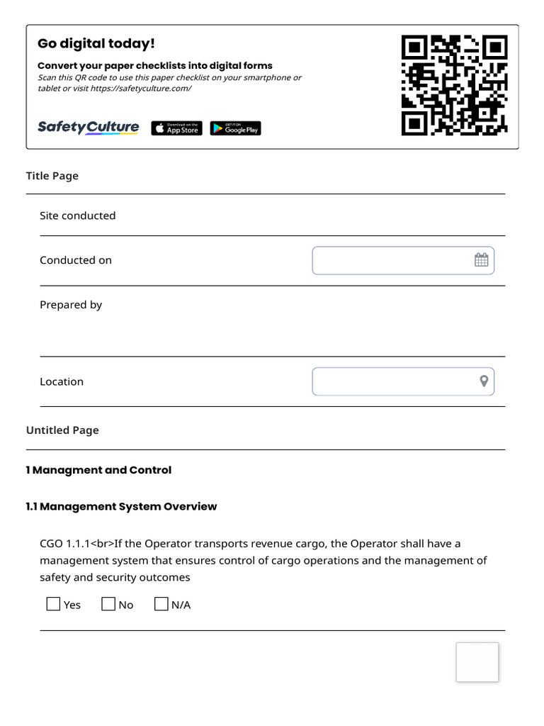 IATA Section 7 Cargo Operations (CGO) - SafetyCulture | PDF | Dangerous Goods | Cargo