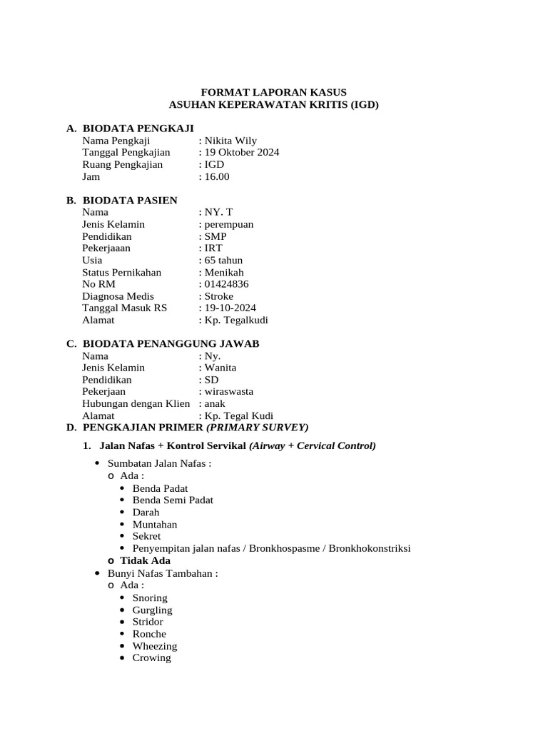 LK Stroke Haemoragic IGD | PDF