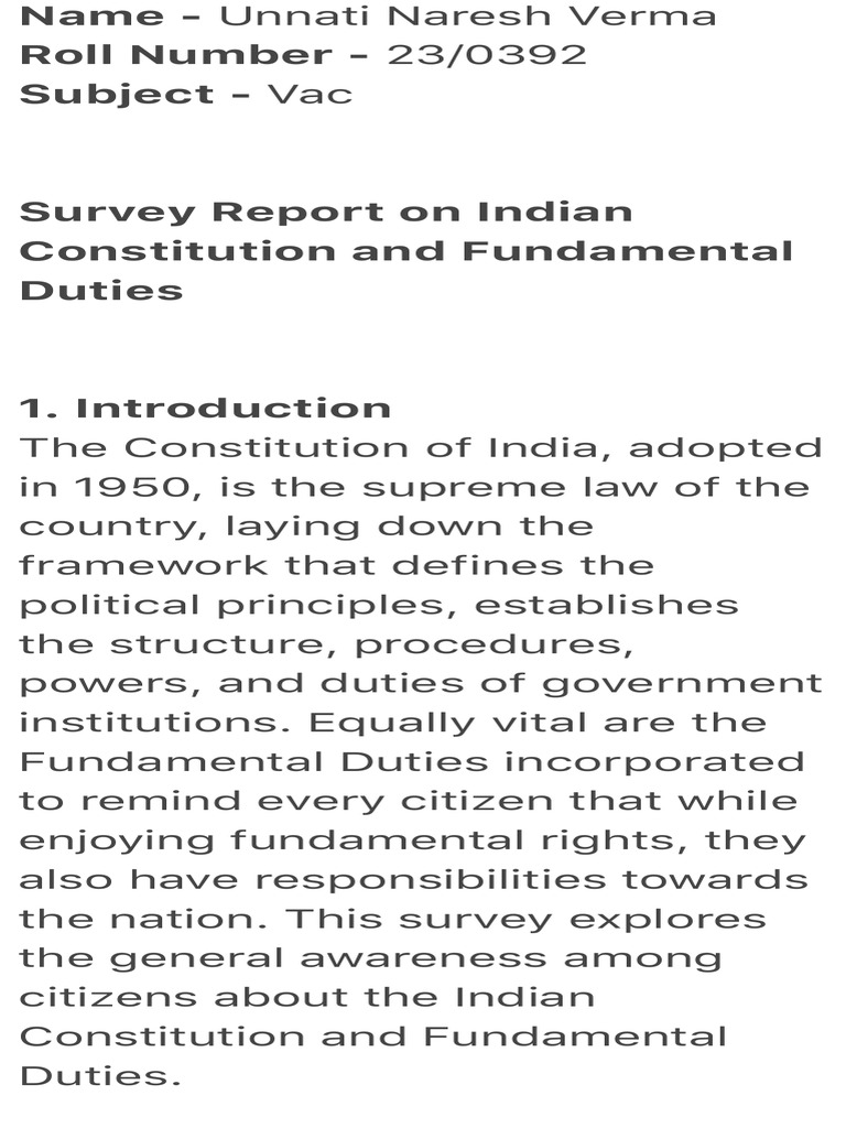 Name - Unnati Naresh Verma | PDF | Survey Methodology | Social Psychology