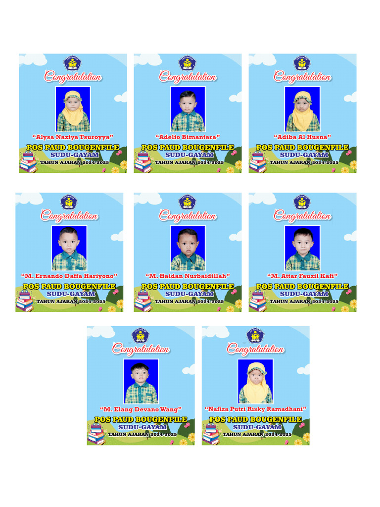 Sticker Piala Paud | PDF