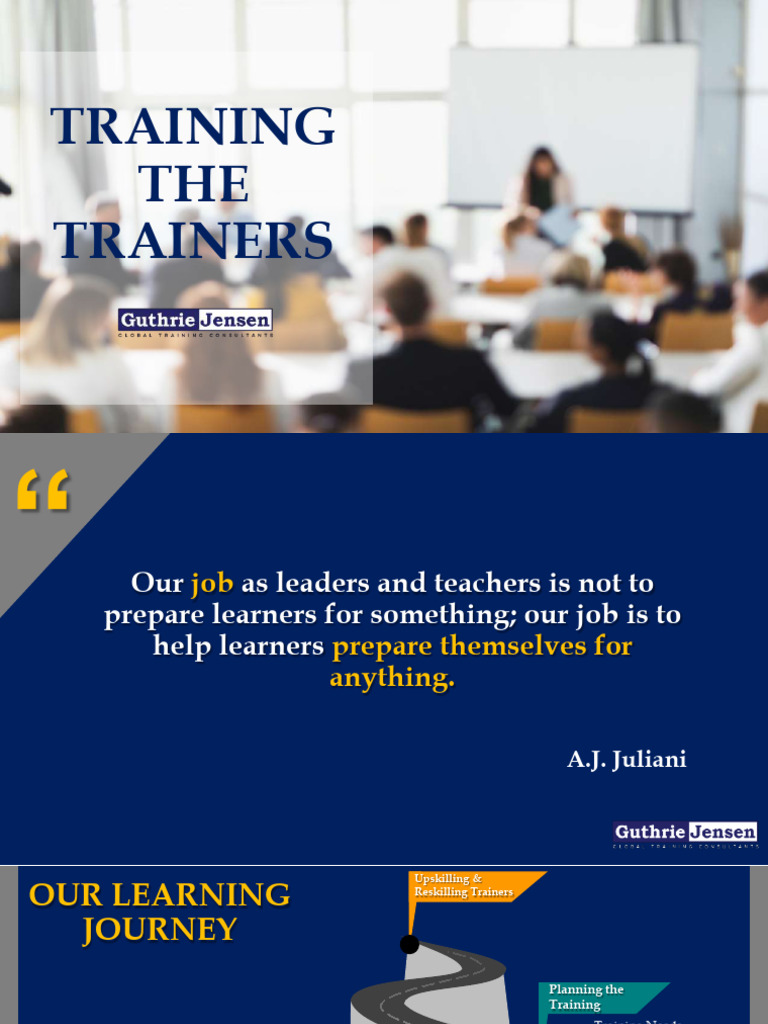 Guthrie-Jensen Training Manual-Training The Trainers-Public Seminars ...