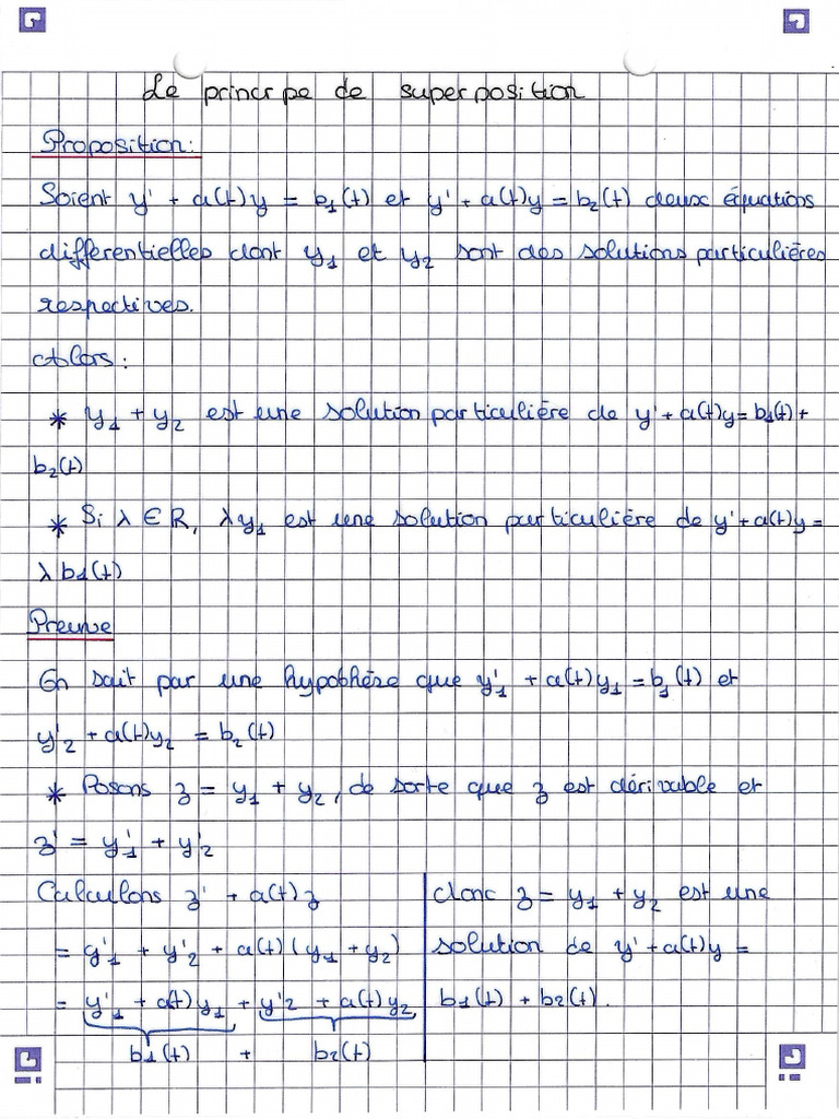 Le Principe de Superposition | PDF