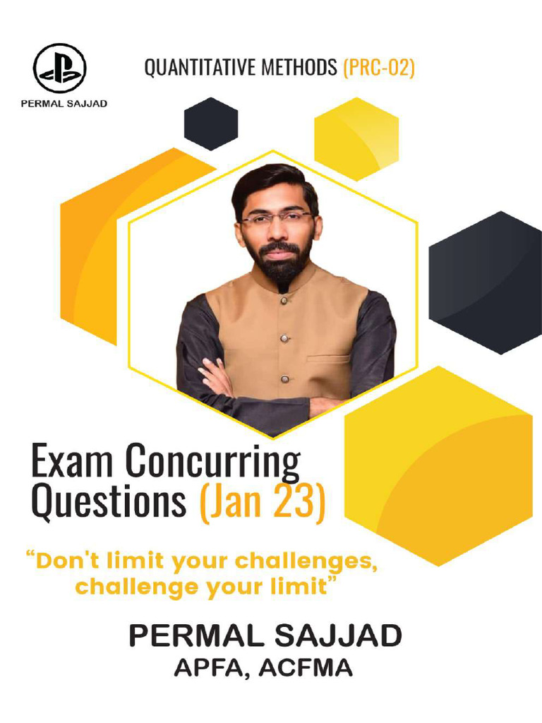 QM Questions Jan 23 by Permal Sajjad | PDF