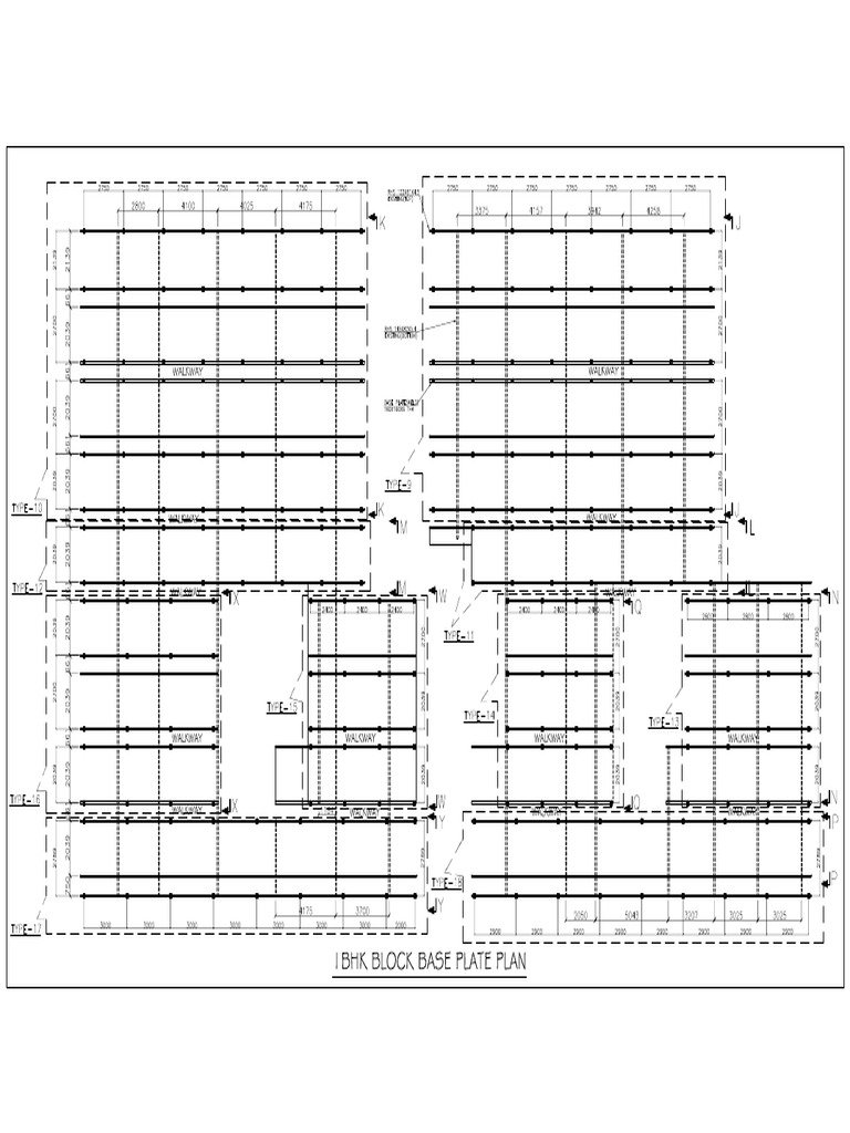 1bhk - Base Plate Plan | PDF