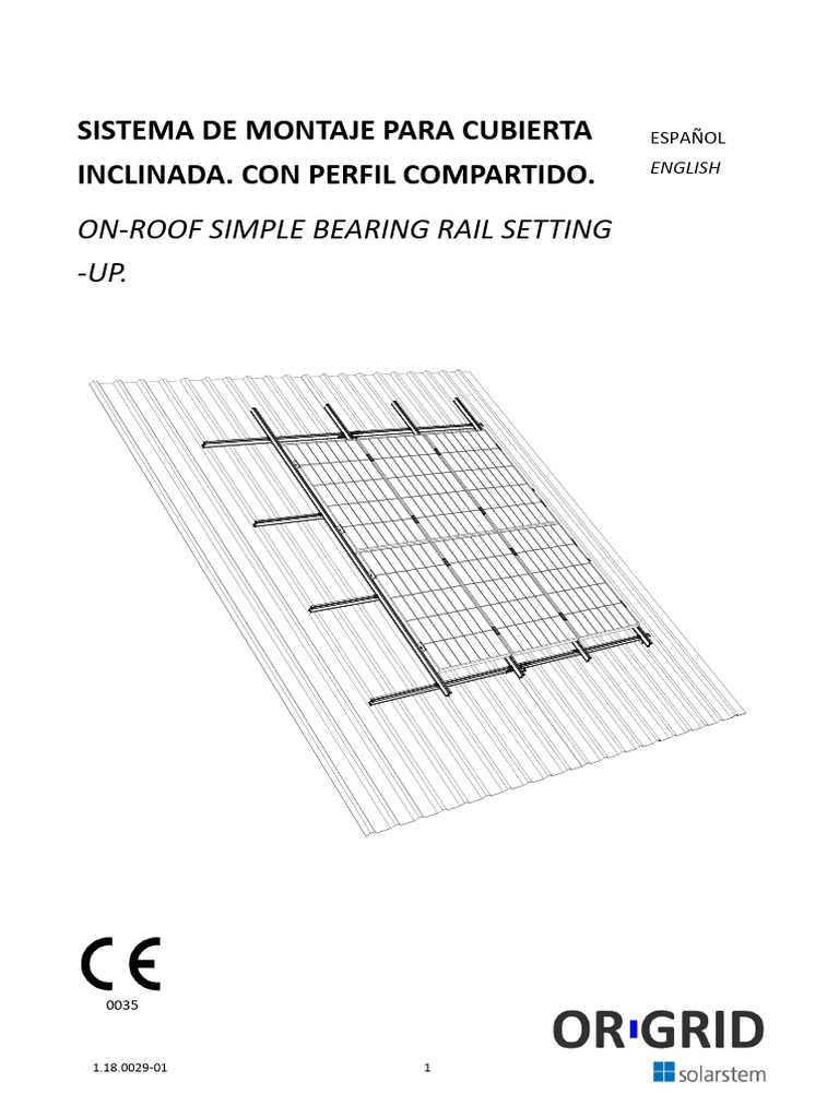 Sistema de Montaje para Cubierta Inclinada. Con Perfil Compartido | PDF