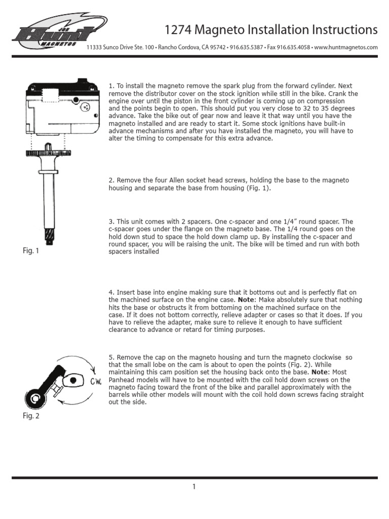 1274l Installation Instructions | PDF | Electrical Connector | Engine ...
