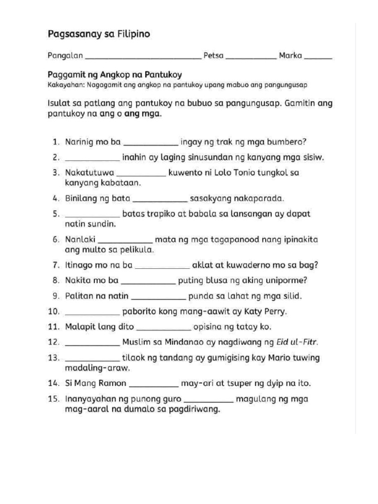 Filipino | PDF
