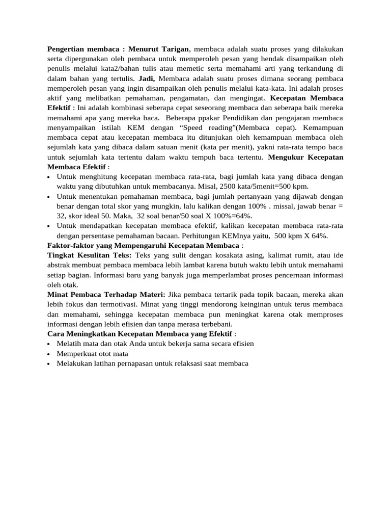 Kisi Teori Pemb. Membaca Dan Menulis Dita | PDF