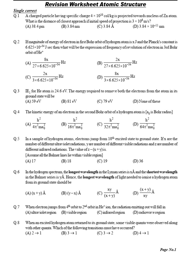 01. PC_Atomic Structure_ADV-CC_(E)_WA (1)_unlocked | PDF | Atomic ...