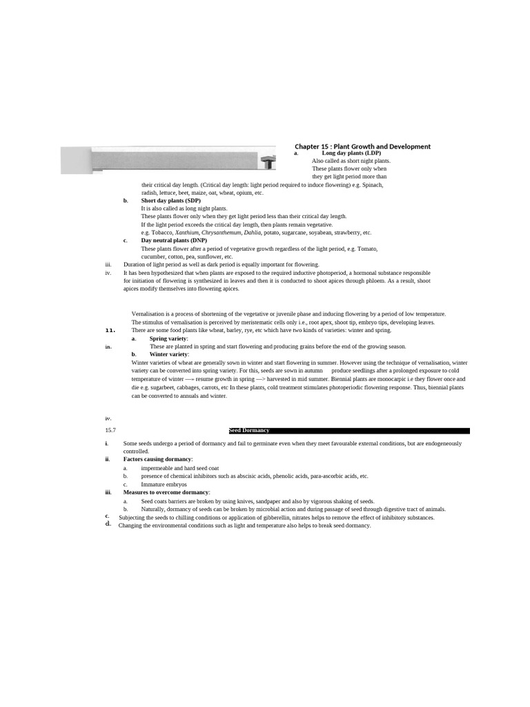 Plant Growth and Development | PDF | Auxin | Seed