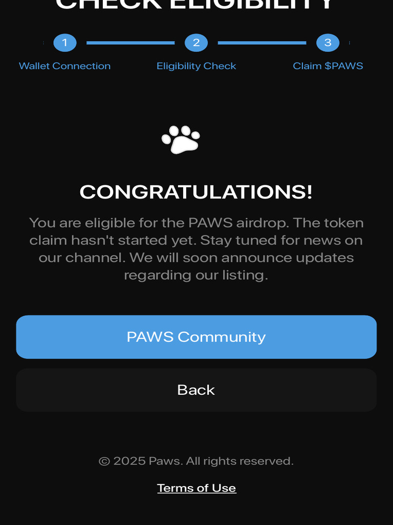 PAWS Home | PDF