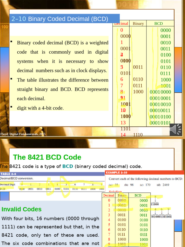 Part 3 CH 2.10-2.12 - Recorded Presentation | PDF | Binary Coded Decimal | Error Detection And ...