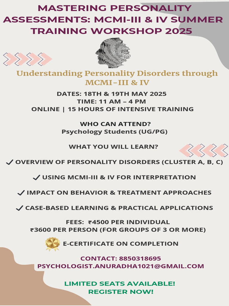 Personality MCMI Workshop-2025 | PDF