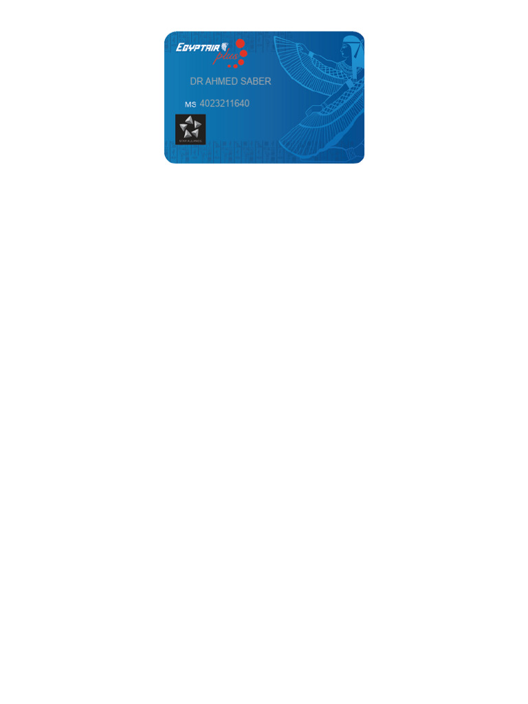 Your Egyptair Plus Card | PDF