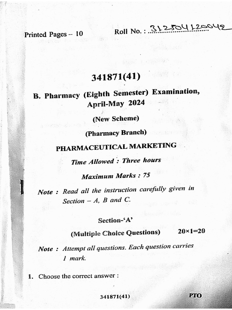 8th Sem Question Paper | PDF