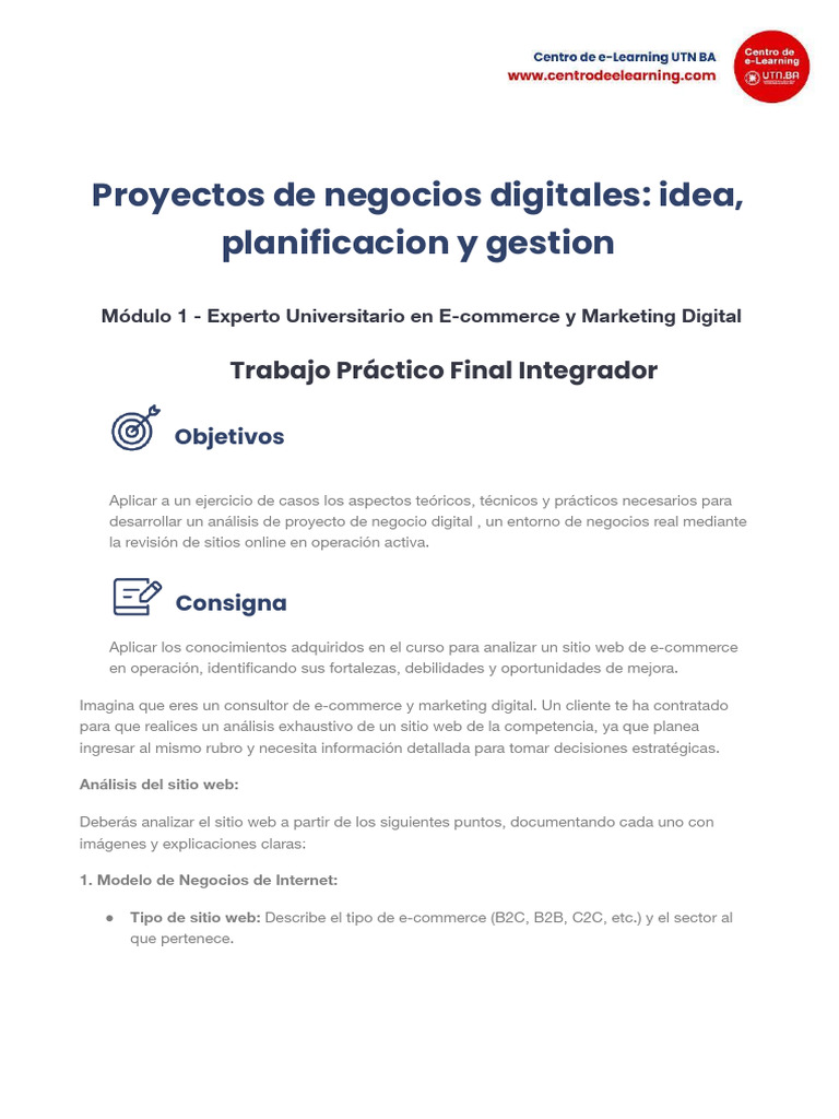 Consigna Trabajo Práctico Final Integrador-Proyectos Digitales-2025 | PDF | Inteligencia ...