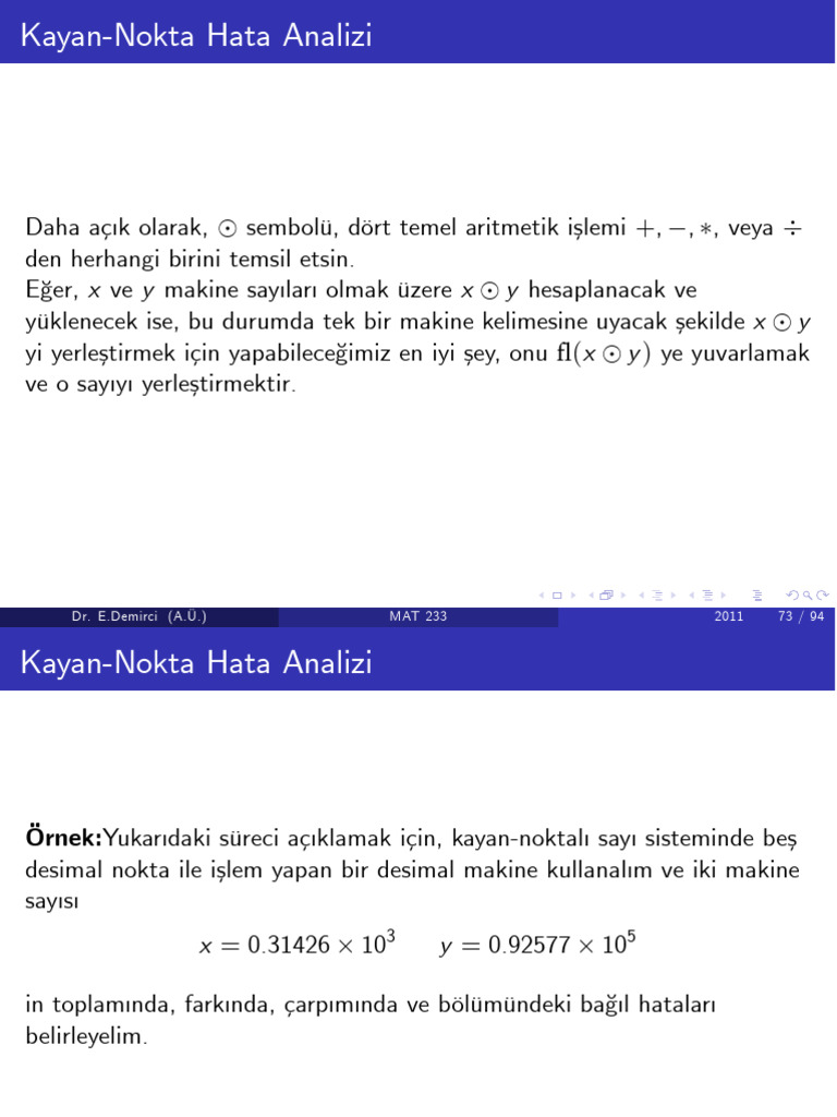 Kayan Nokta Analizi | PDF