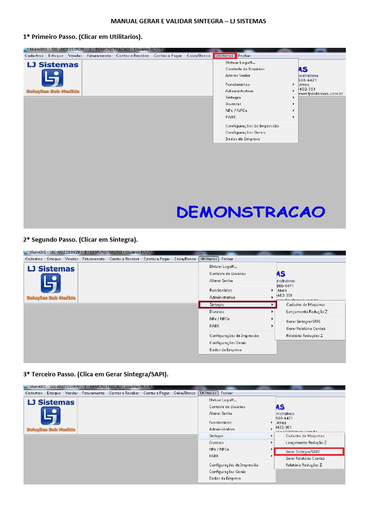 Manual de Geração e Validação do Sintegra | PDF