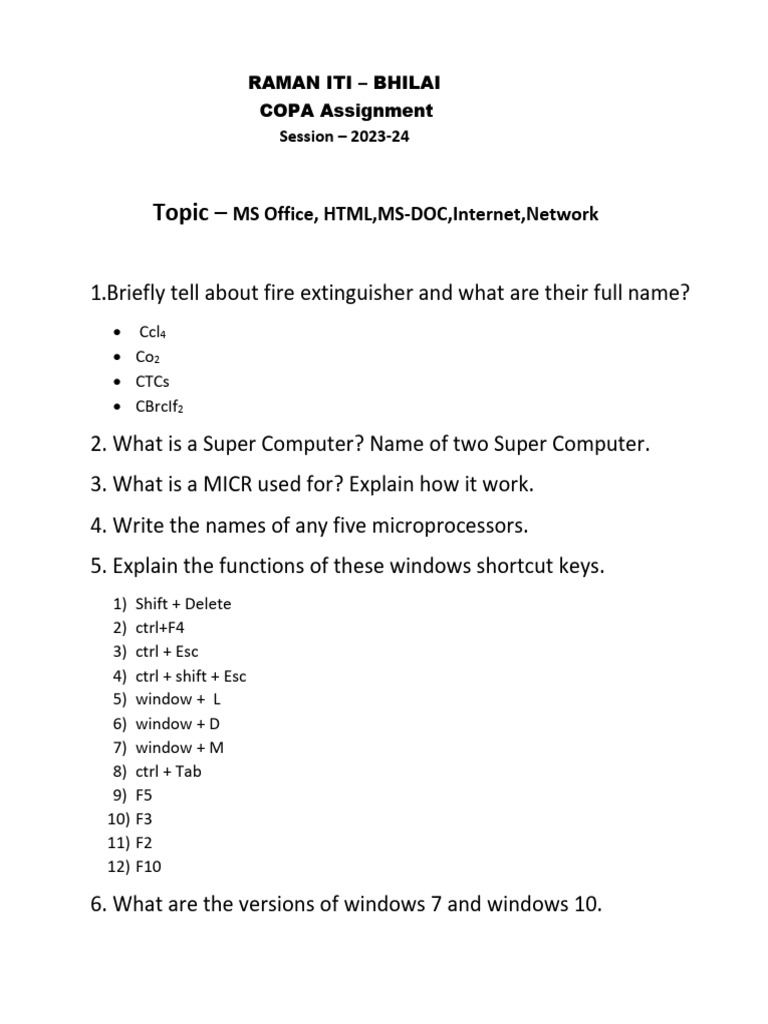 Copa Assignment 2023-24 | PDF | Java Script | Computer Network