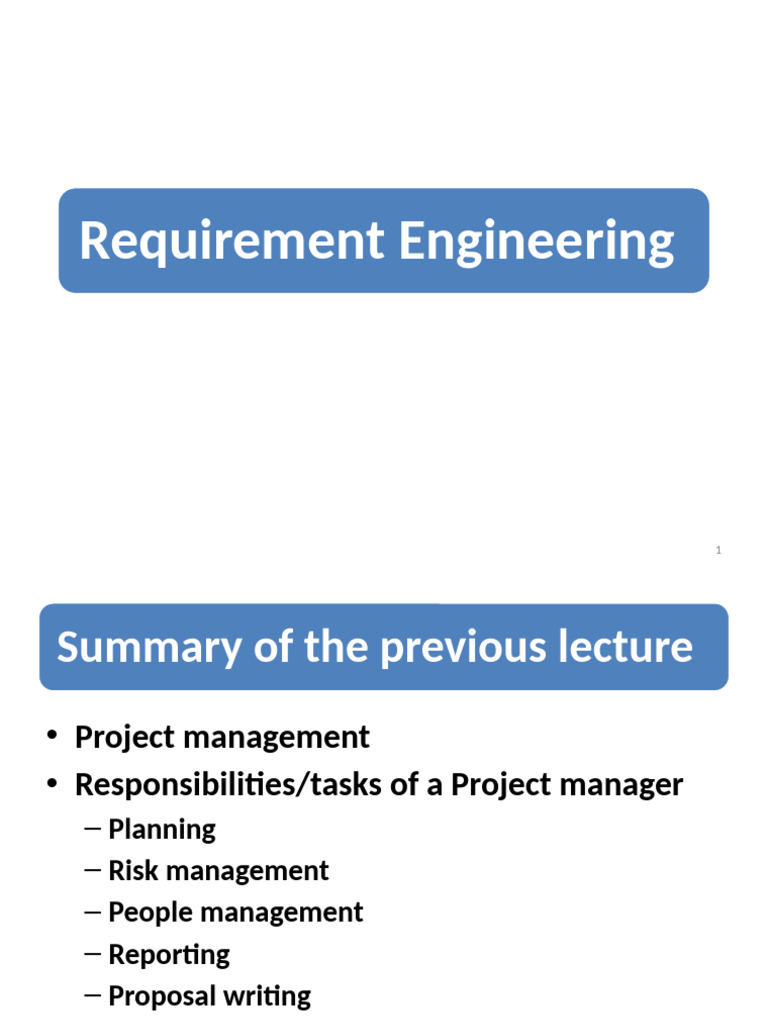 4-Lec 4 (Requirement Engineering) | PDF | Specification (Technical Standard) | System