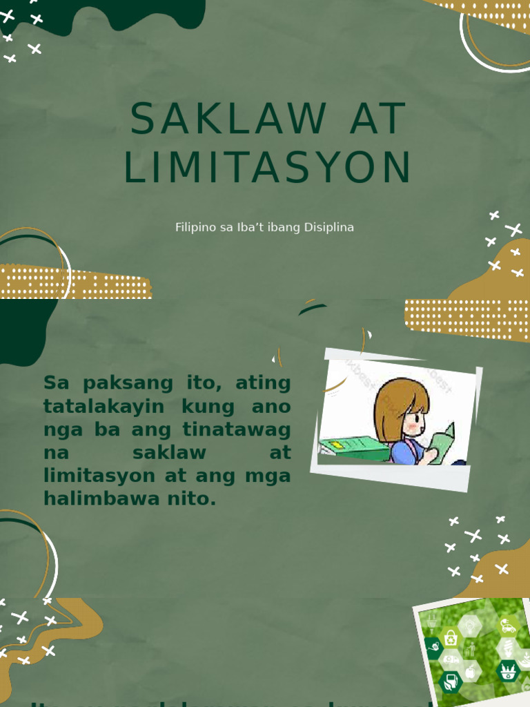 Saklaw at Limitasyon | PDF