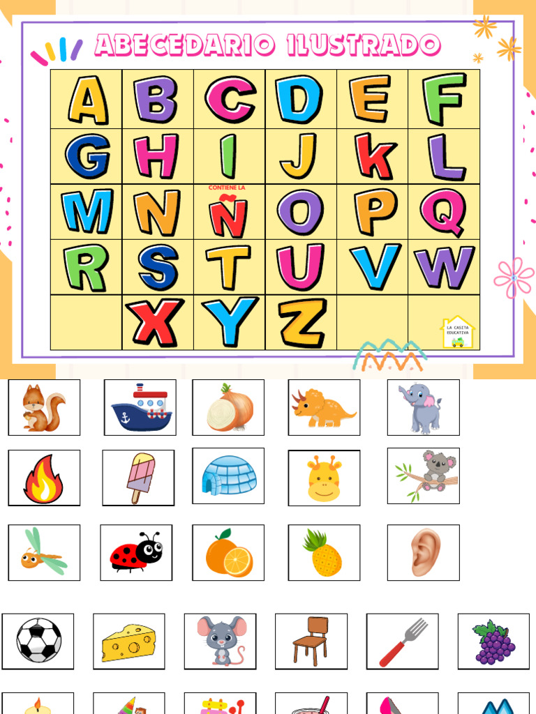 Abecedario Ilustrado Vcuxvg | PDF