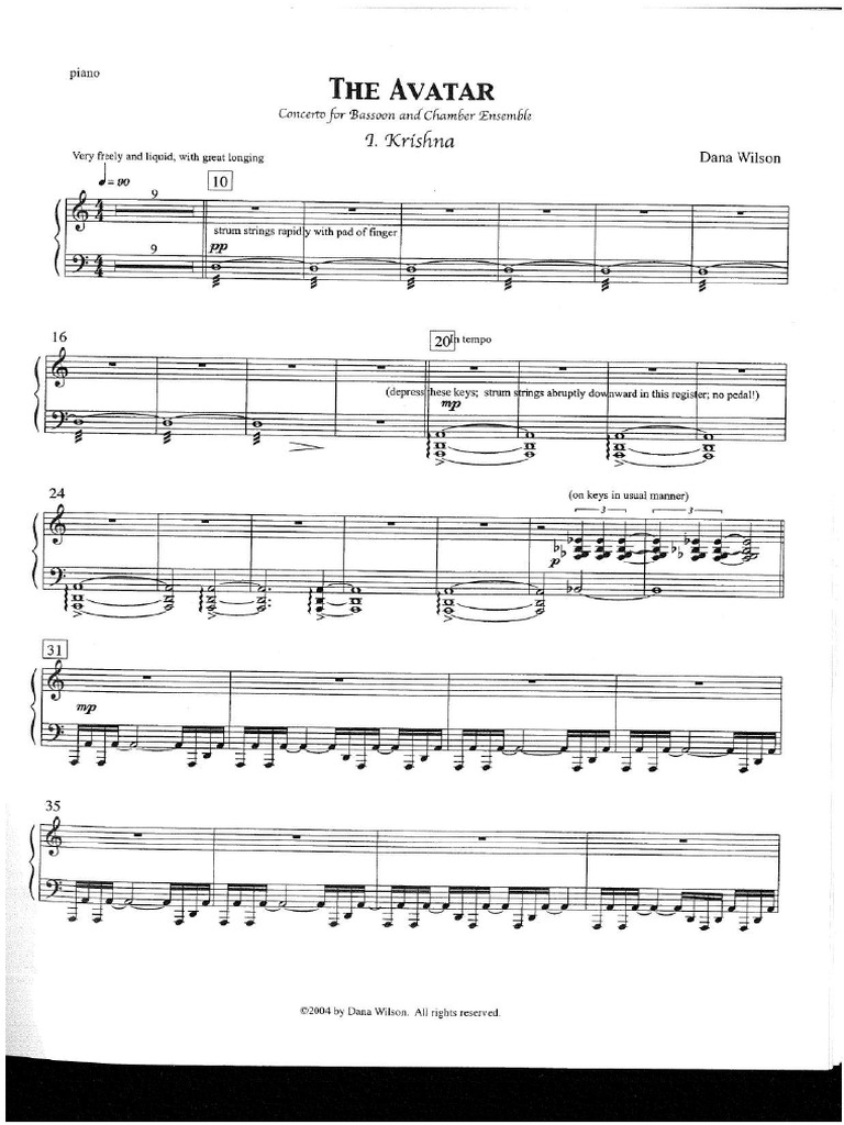 The Avatar - Piano - 1 - 3 | PDF