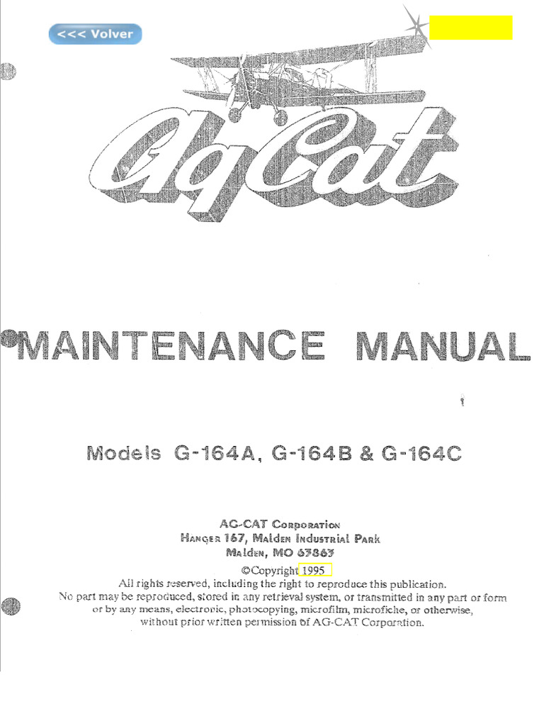 Ag Cat Maint | PDF