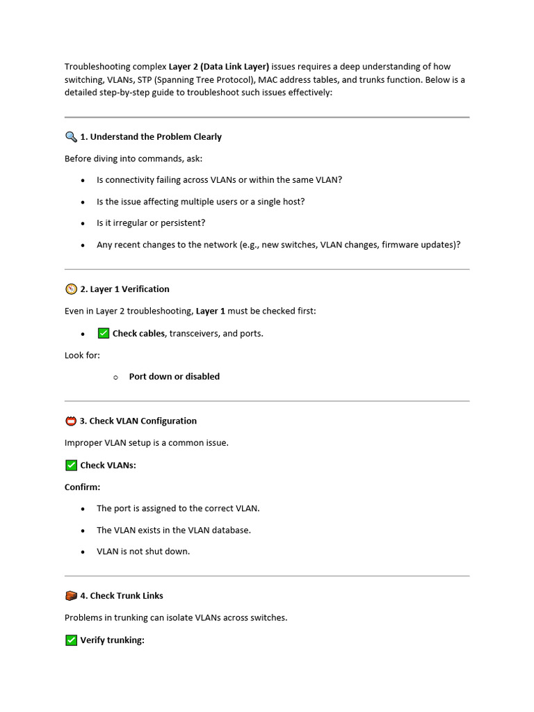 Troubleshooting Complex Layer 2 Issues | PDF | Network Switch | Computer Networking
