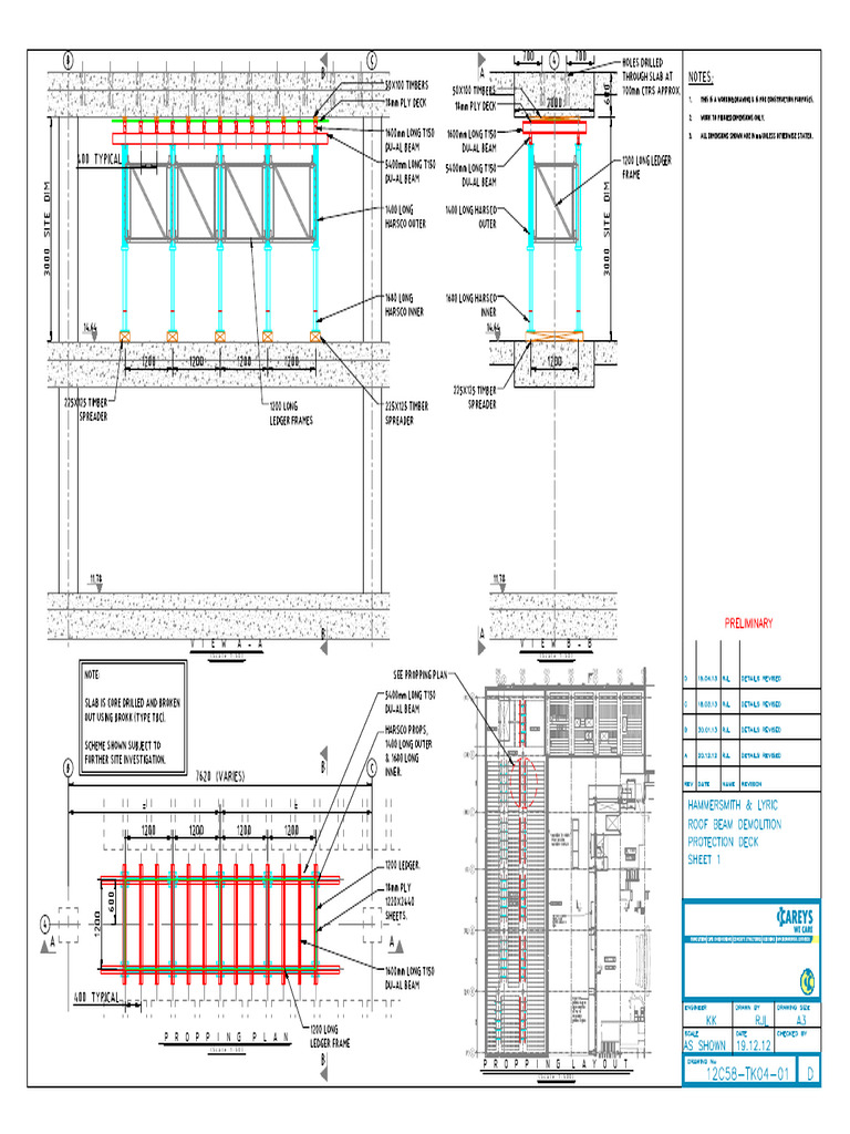 Roof Beam Demo Protection Deck 12C58-TK04-01 D | PDF