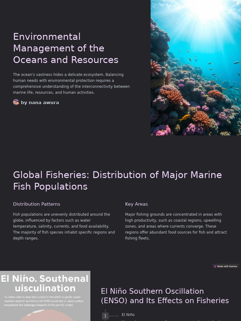 Sustainable Ocean Resource Management | PDF | Oceans | Applied And ...