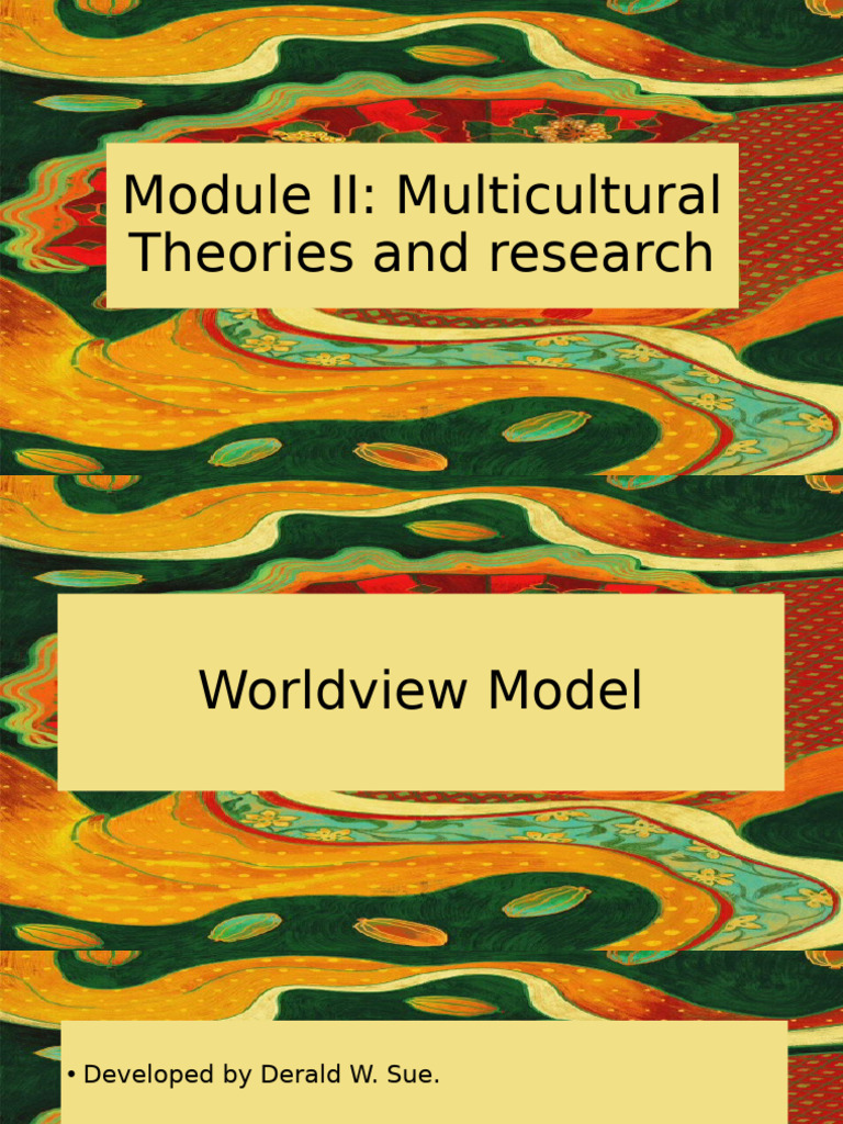 Module 2 Multicultural Theories and Research | PDF | Attitude ...
