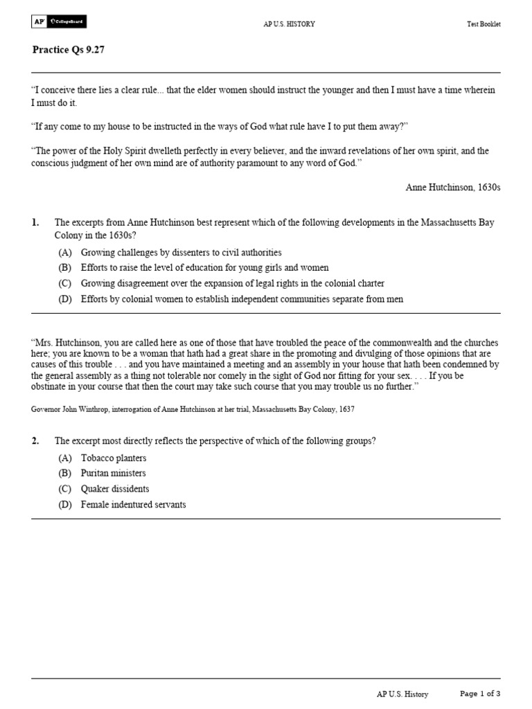 PRactice+Quiz+9 27 | PDF | Thirteen Colonies | Native Americans In The ...