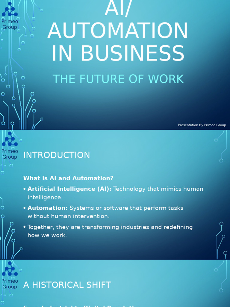 AI and Automation in Business | PDF | Artificial Intelligence ...