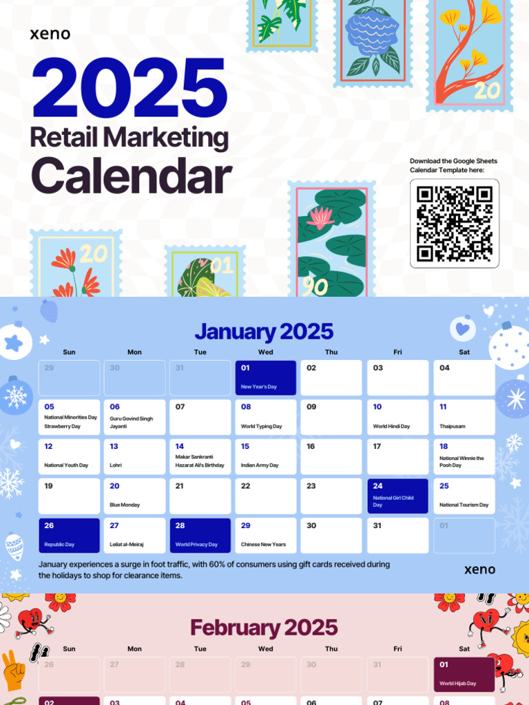 2025 Retail Marketing Calendar Overview | PDF | Black Friday (Shopping ...