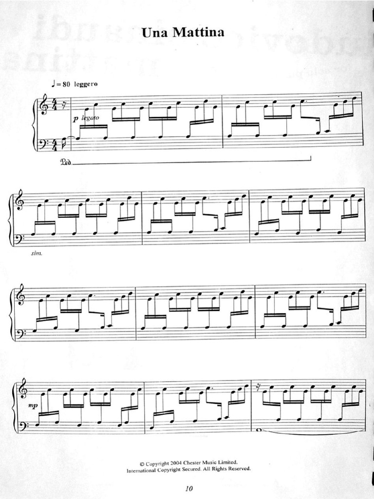 LUDOVICO EINAUDI - Una Mattina | PDF