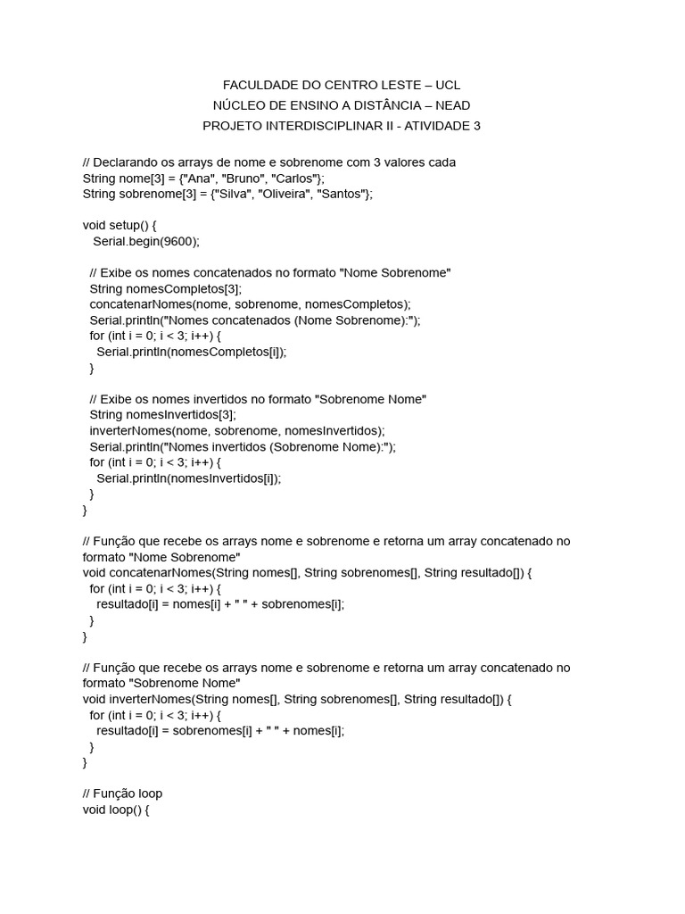 ATIVIDADE 3 PI2 | PDF