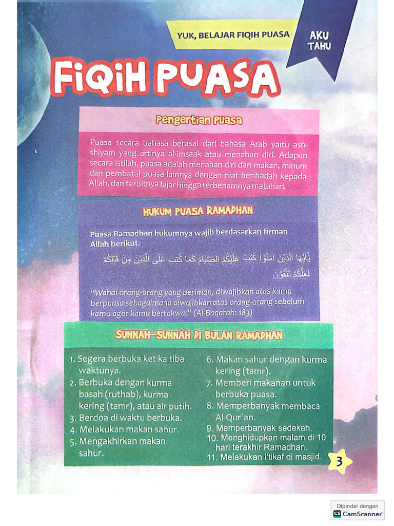 Materi Fiqih Puasa | PDF