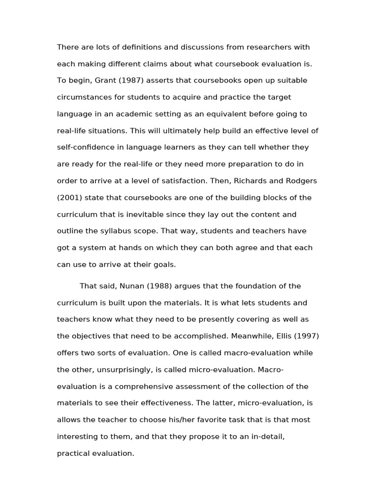 Course Evaluation | PDF