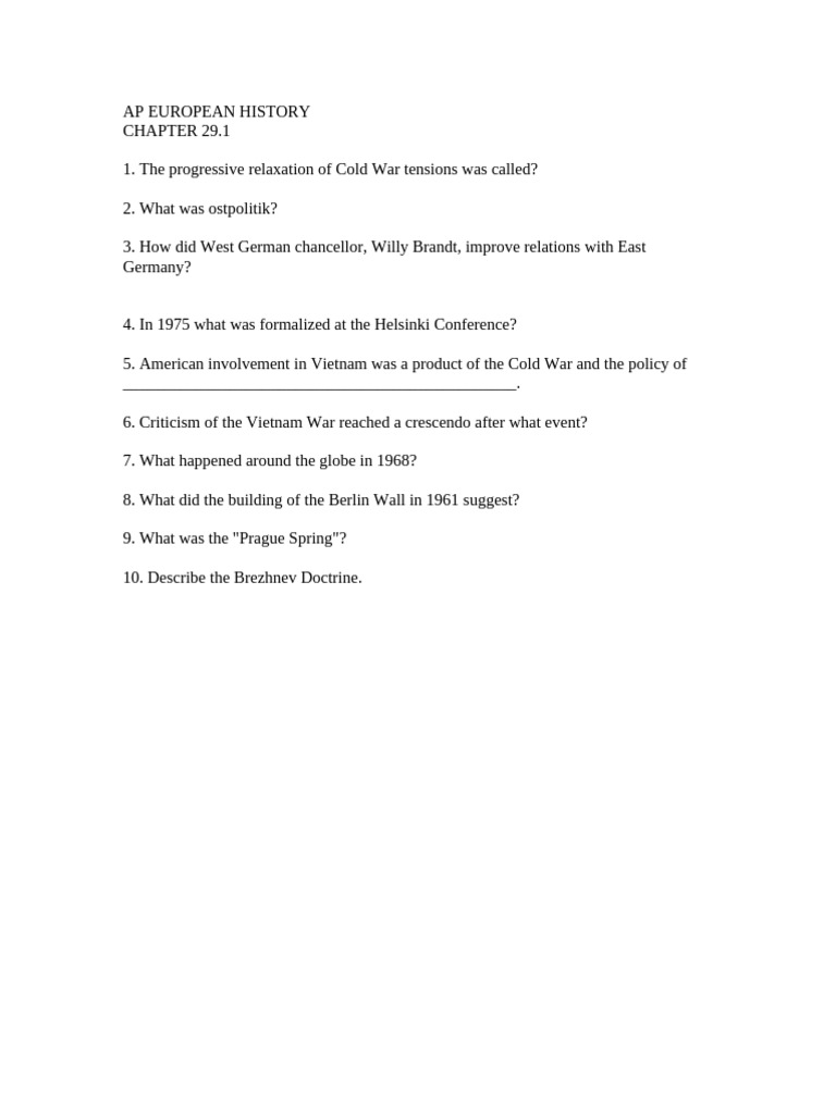 EURO Chapter 29.1 | PDF