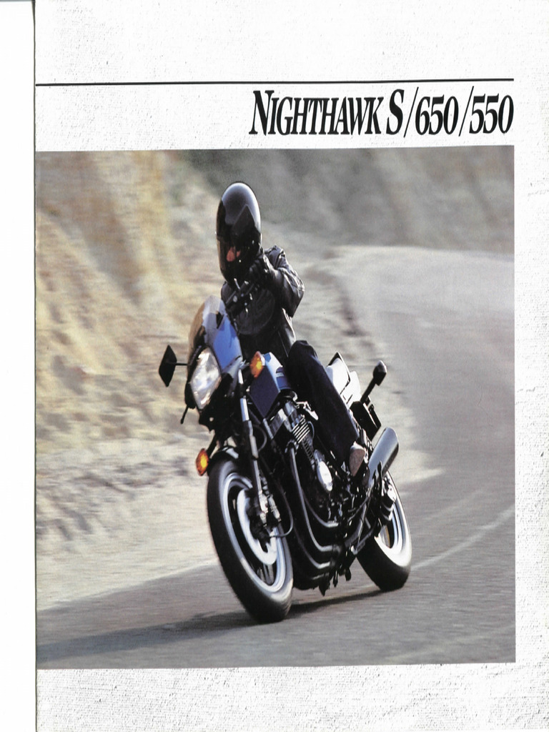 84 Nighthawk S 650 550 | PDF | Land Vehicles | Engines