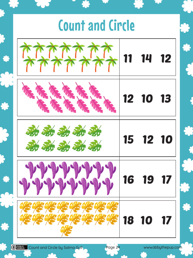 Count and Circle | PDF