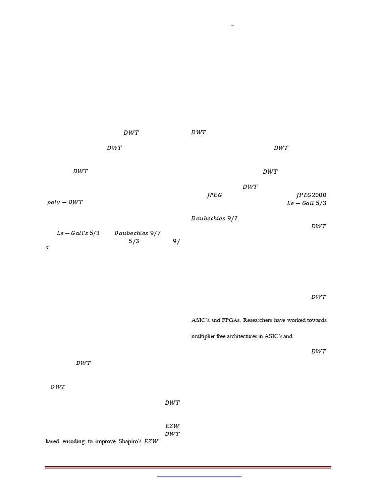 Polymorphic Dwt Based On Lifting Method For Dynamic Image Compression Pdf Data Compression